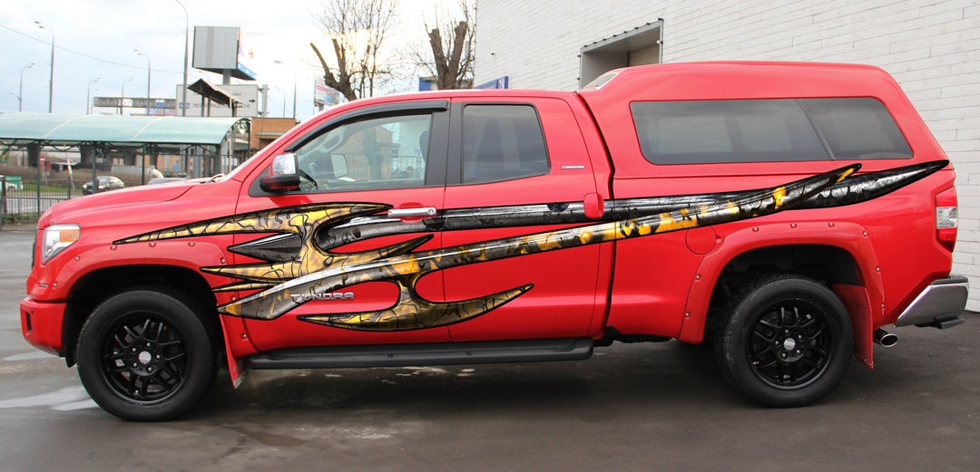 Tribal Truck Wrap, Tribal Truck Graphics, Tribal Truck Side Full Color ...