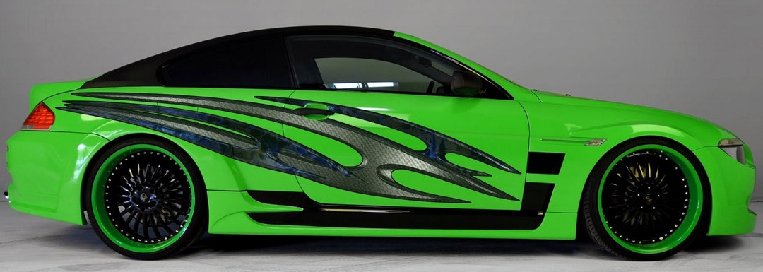 3D Tribal Racing Stripes Vinyl, 3D Tribal Car Sticker, Tribal Car ...