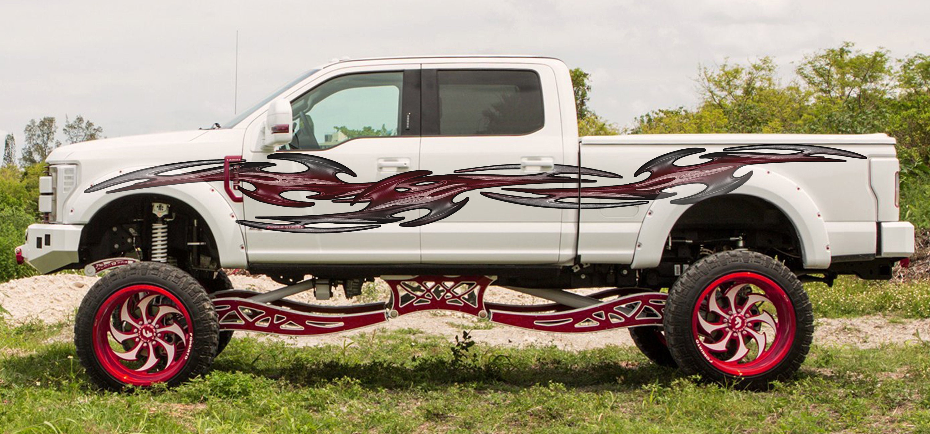 Tribal Truck Vinyl Decal 3D Tribal Car Side Sticker Truck - Etsy