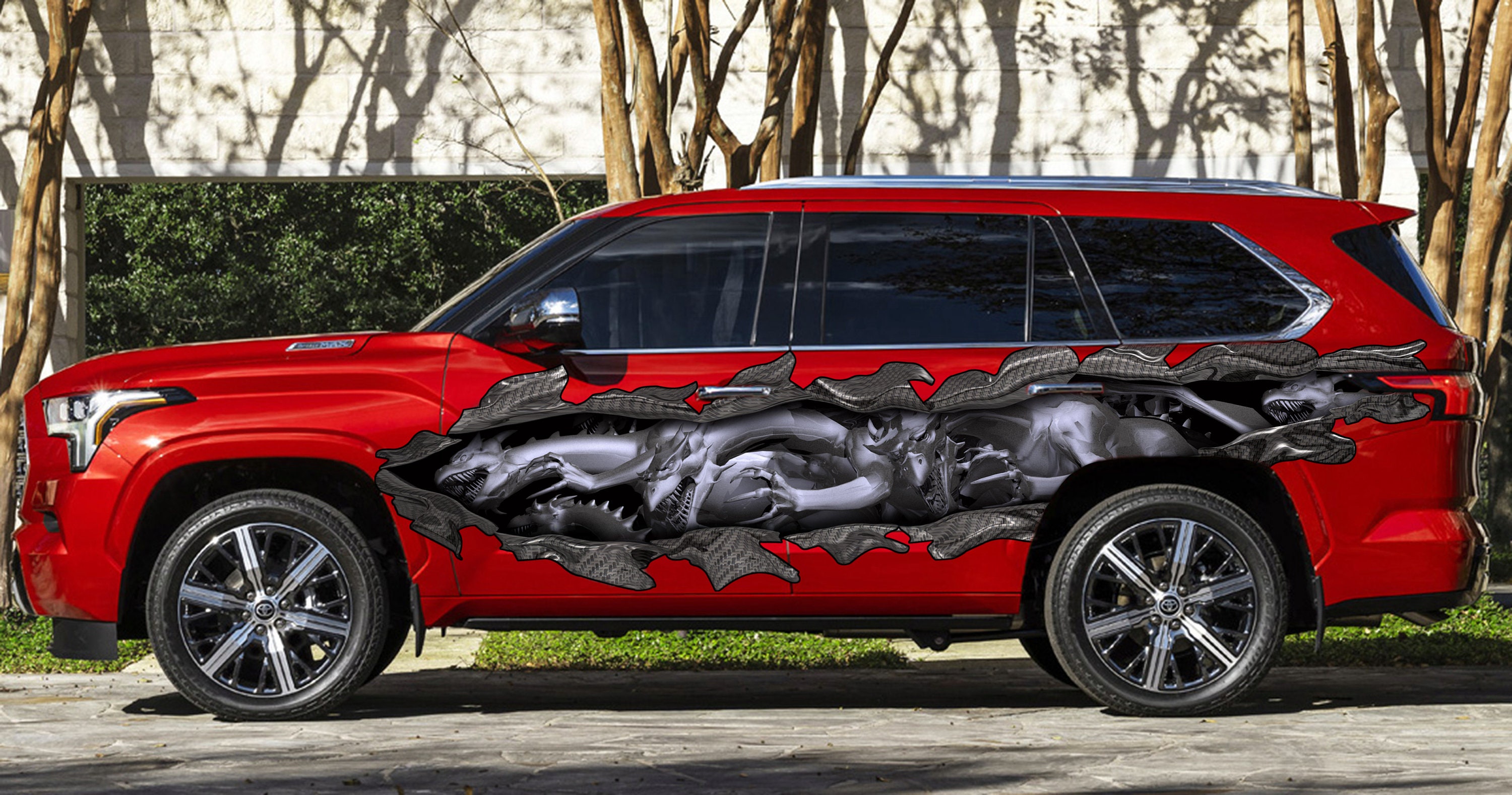 3D Dragons Car Vinyl Dragons Truck Racing Stripes Graphics - Etsy