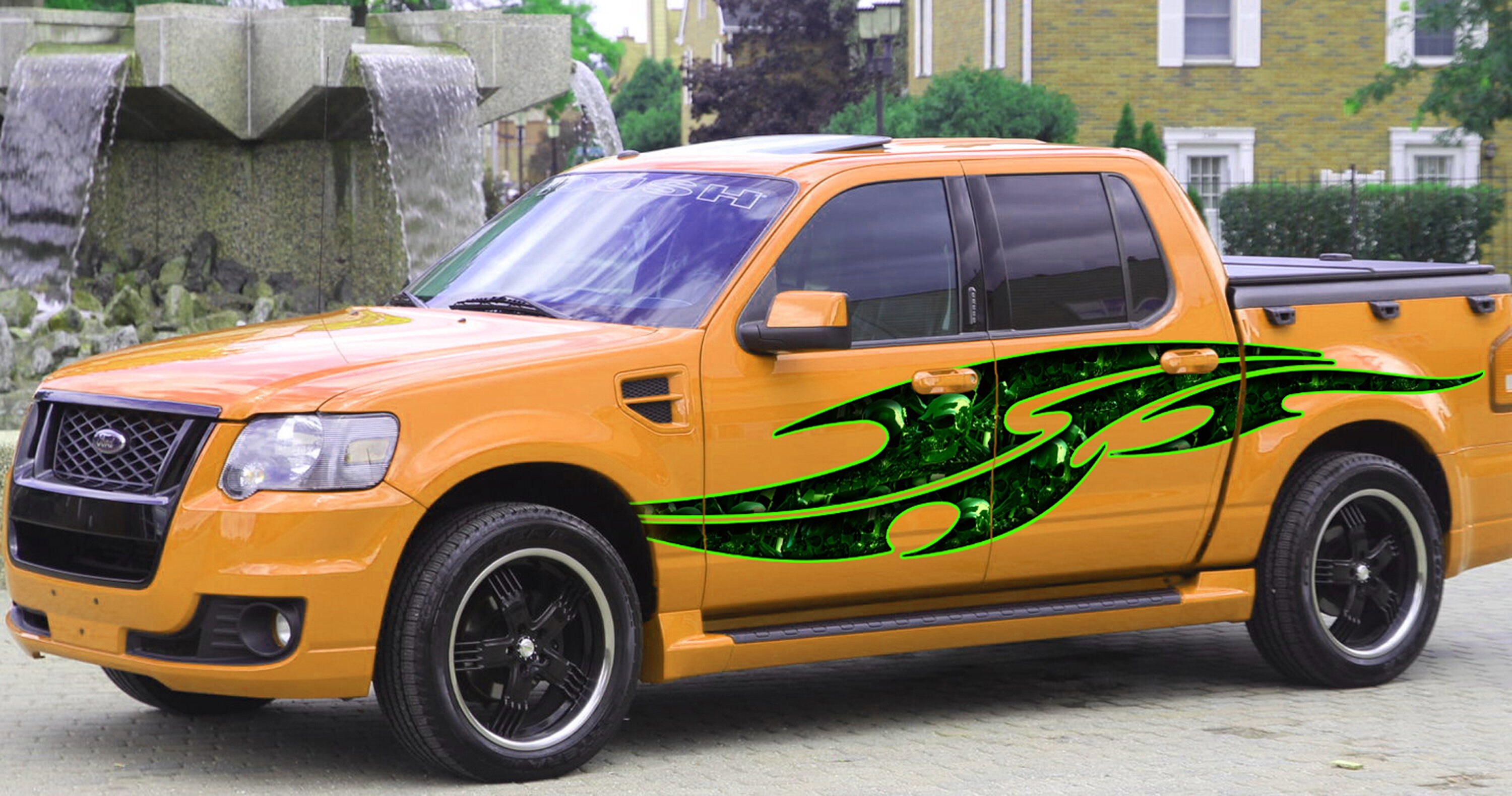 3D Car Graphic Scull Ripped Metal Decal Full Color Car Vinyl - Etsy