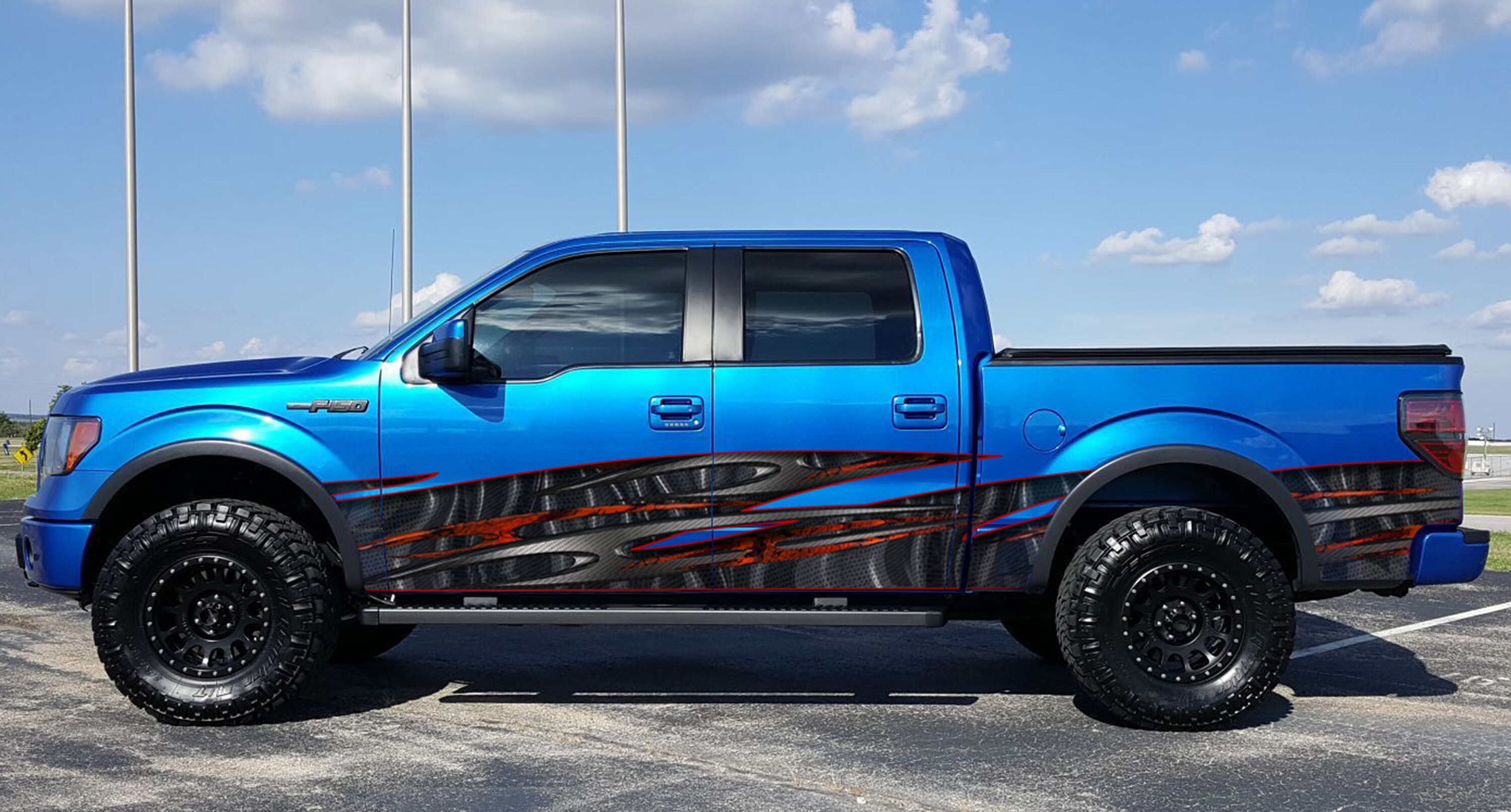 3D Tribal Car Wrap, Racing Stripes Car Vinyl, Tribal Car Vinyl Decals ...