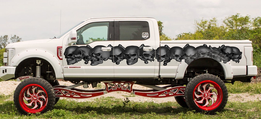 Skull Car Wrap Vinyl Decal, Full Color Auto Graphics - Etsy