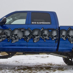 Skull Decal for Car, Skulls Car Wrap Vinyl Graphics, Car Side Auto ...
