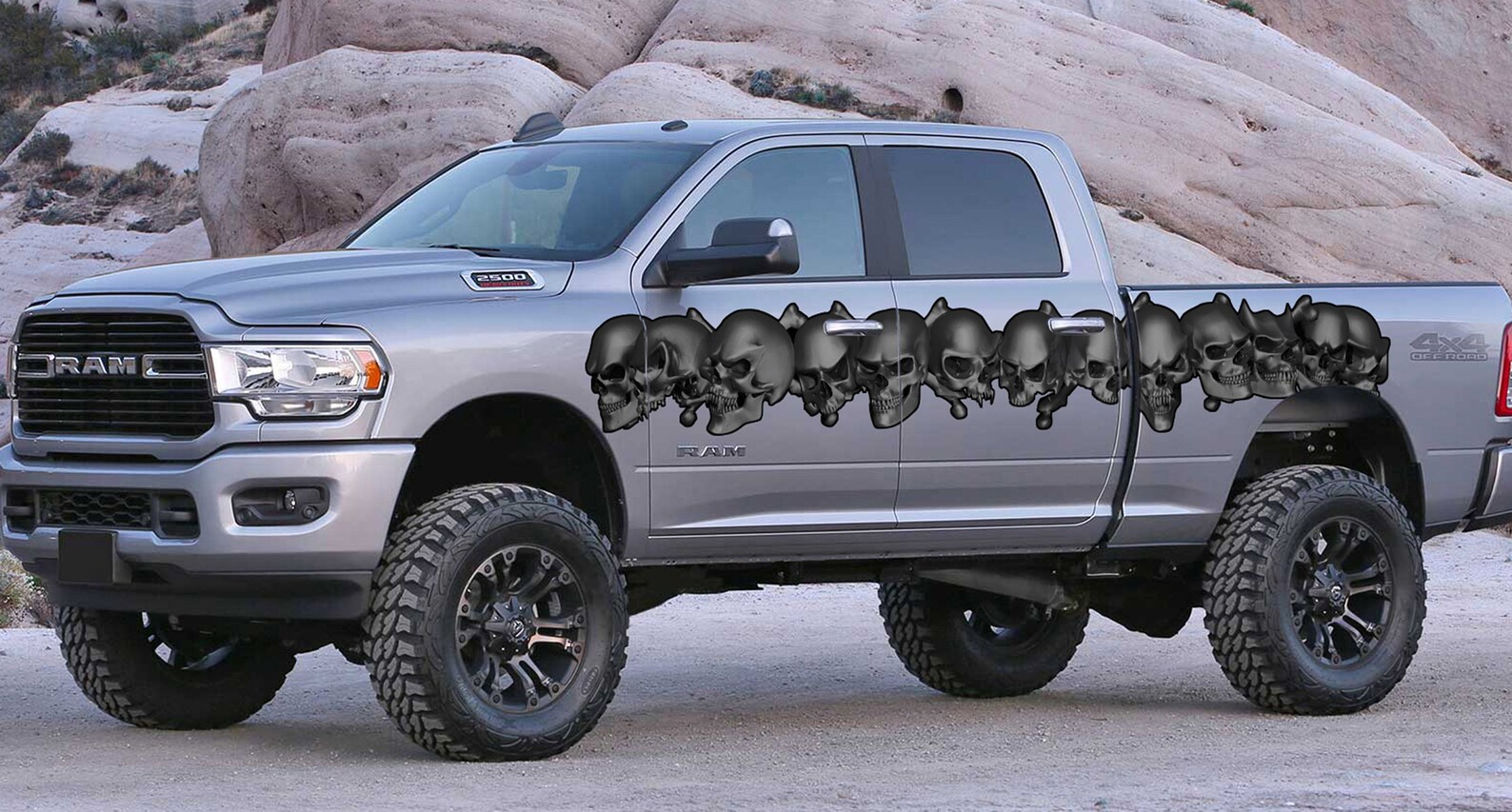 Skull Car Wrap Vinyl Decal, Full Color Auto Graphics - Etsy