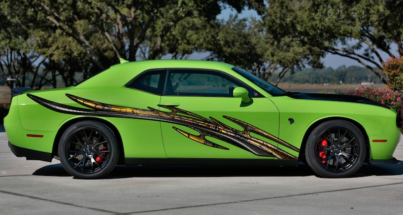 Tribal Racing Stripes Car Graphics, Full Color Vinyl Decal - Etsy