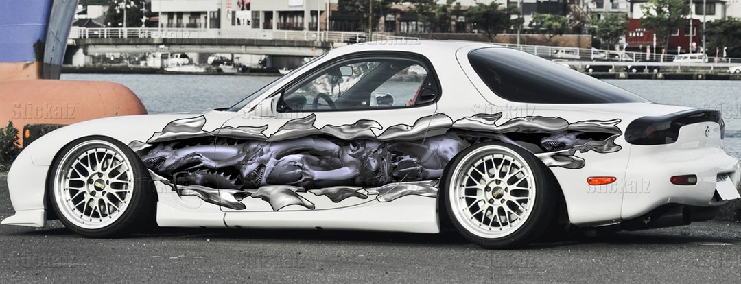 Dragons Decal Full Color Car Side Graphics Vinyl Sticker Wrap Full ...