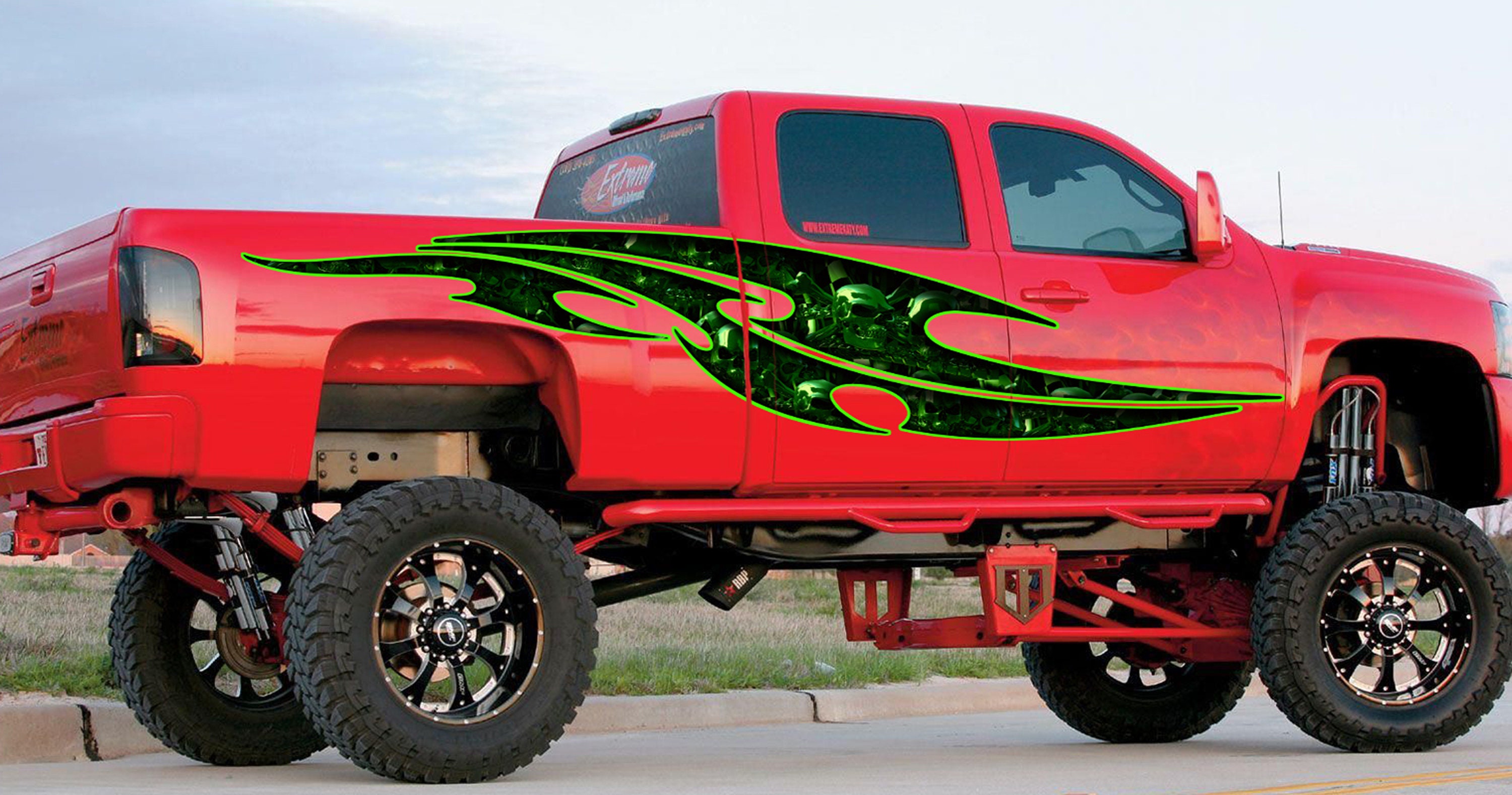 3D Car Graphic Scull Ripped Metal Decal Full Color Car Vinyl | Etsy