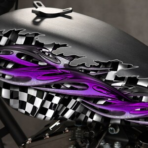 Checkered Flag Motorcycle Decals: 3D Racing Bike Vinyl Wrap - Etsy