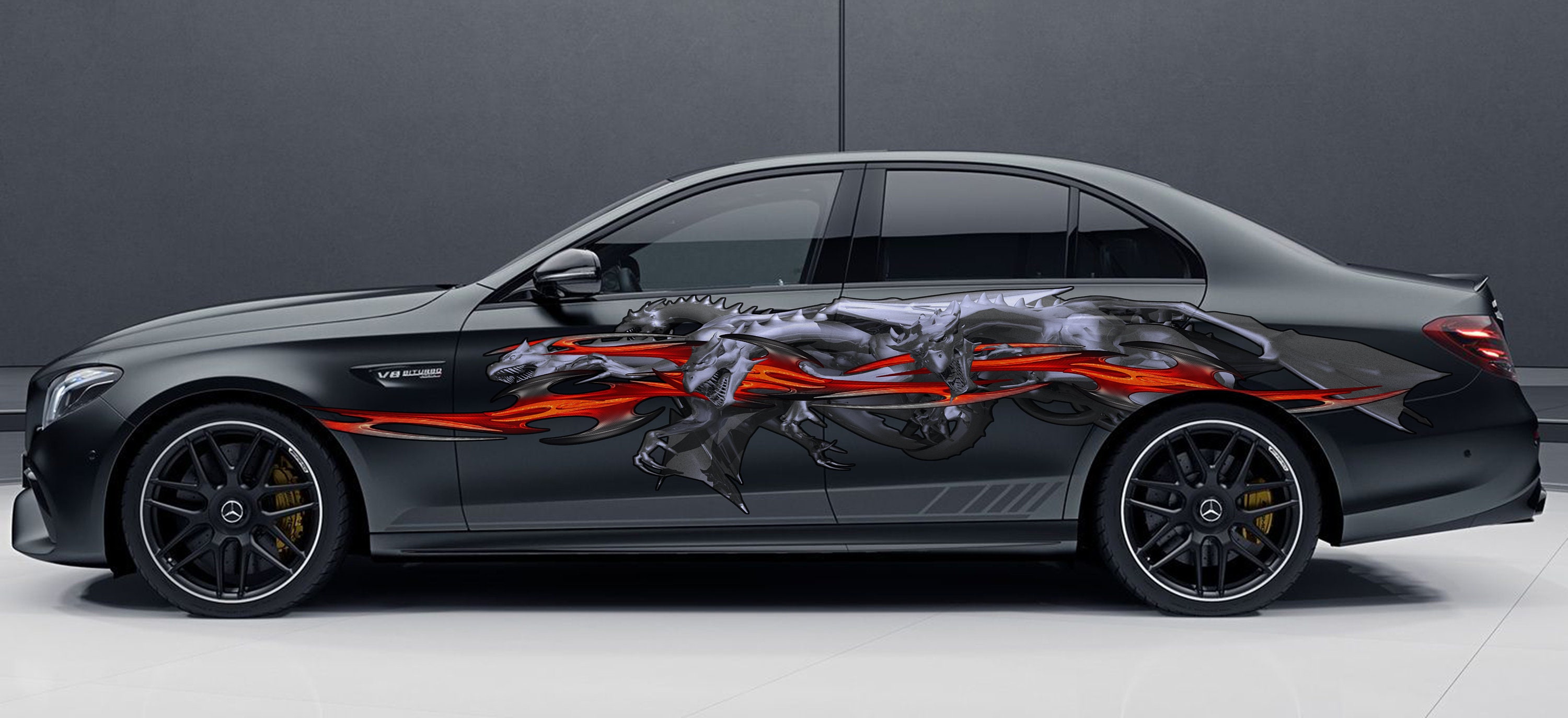 Dragons Car Decal Lizard Full Color Car Side Graphics 3D - Etsy