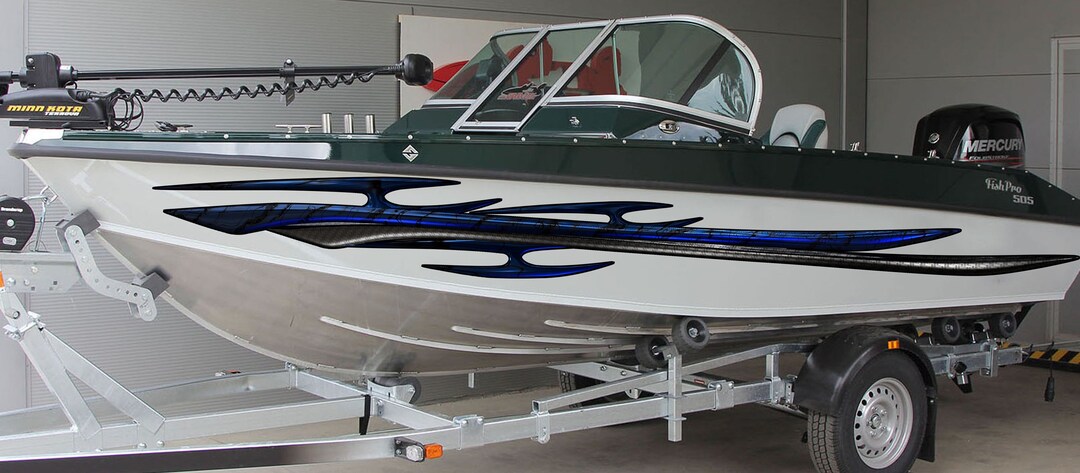 Tribal Speed Boat Vinyl Graphics: Watercraft Racing Stripes Decal - Etsy