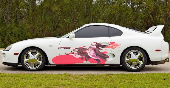 Anime Car Side Design Anime Girl Car Sticker Large Vehicle - Etsy UK