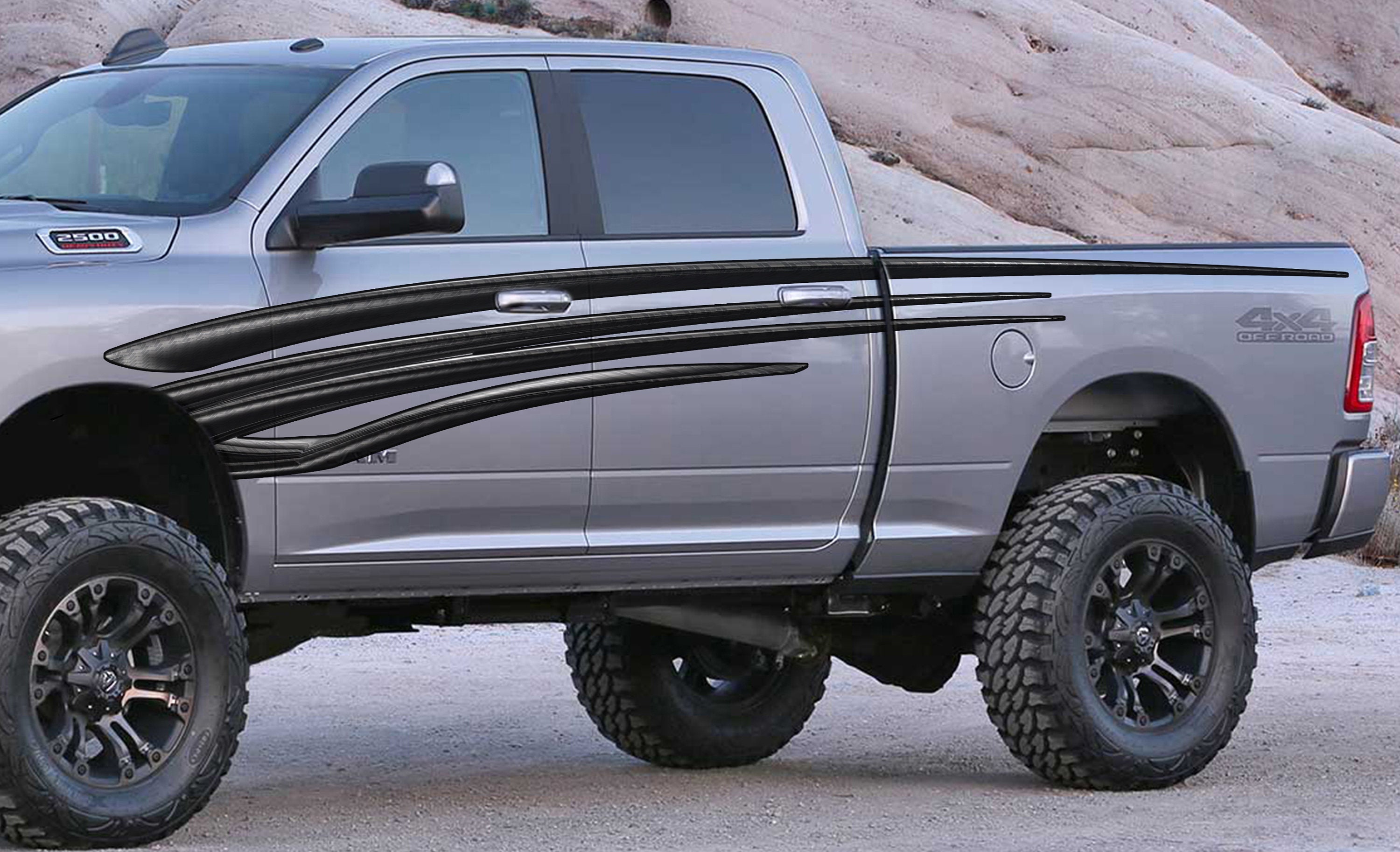 3D Racing Stripes Truck Wrap Tribal Racing Stripes Truck - Etsy