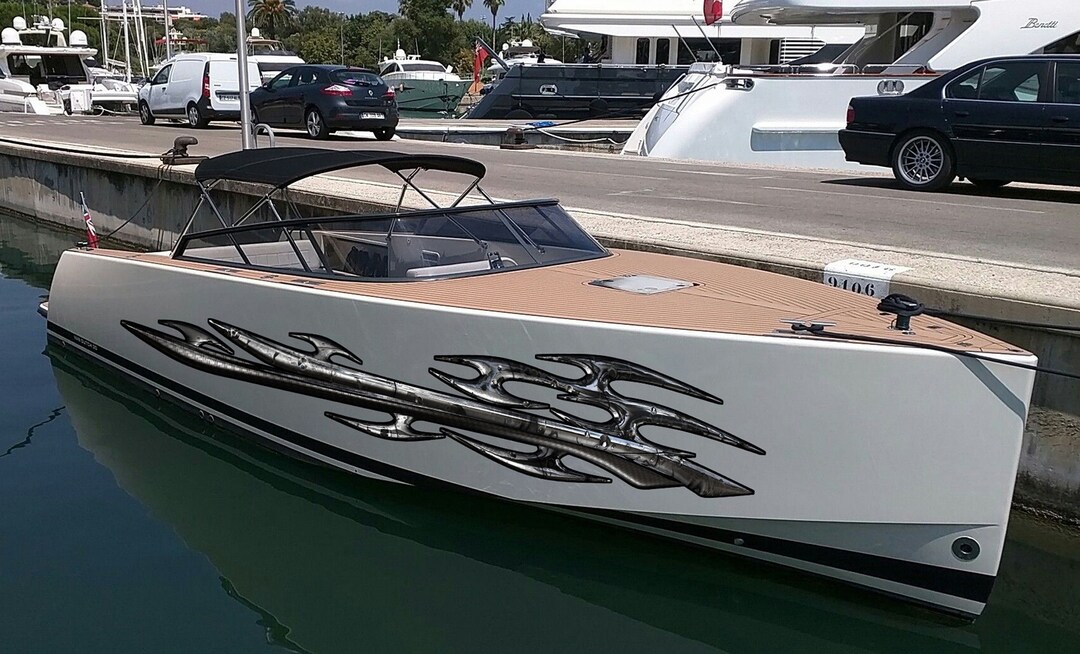Tribal Boat Graphics, Full Color Watercraft Vinyl Wrap - Etsy