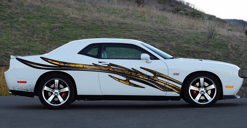 Tribal Racing Stripes Car Graphics, Full Color Vinyl Decal - Etsy