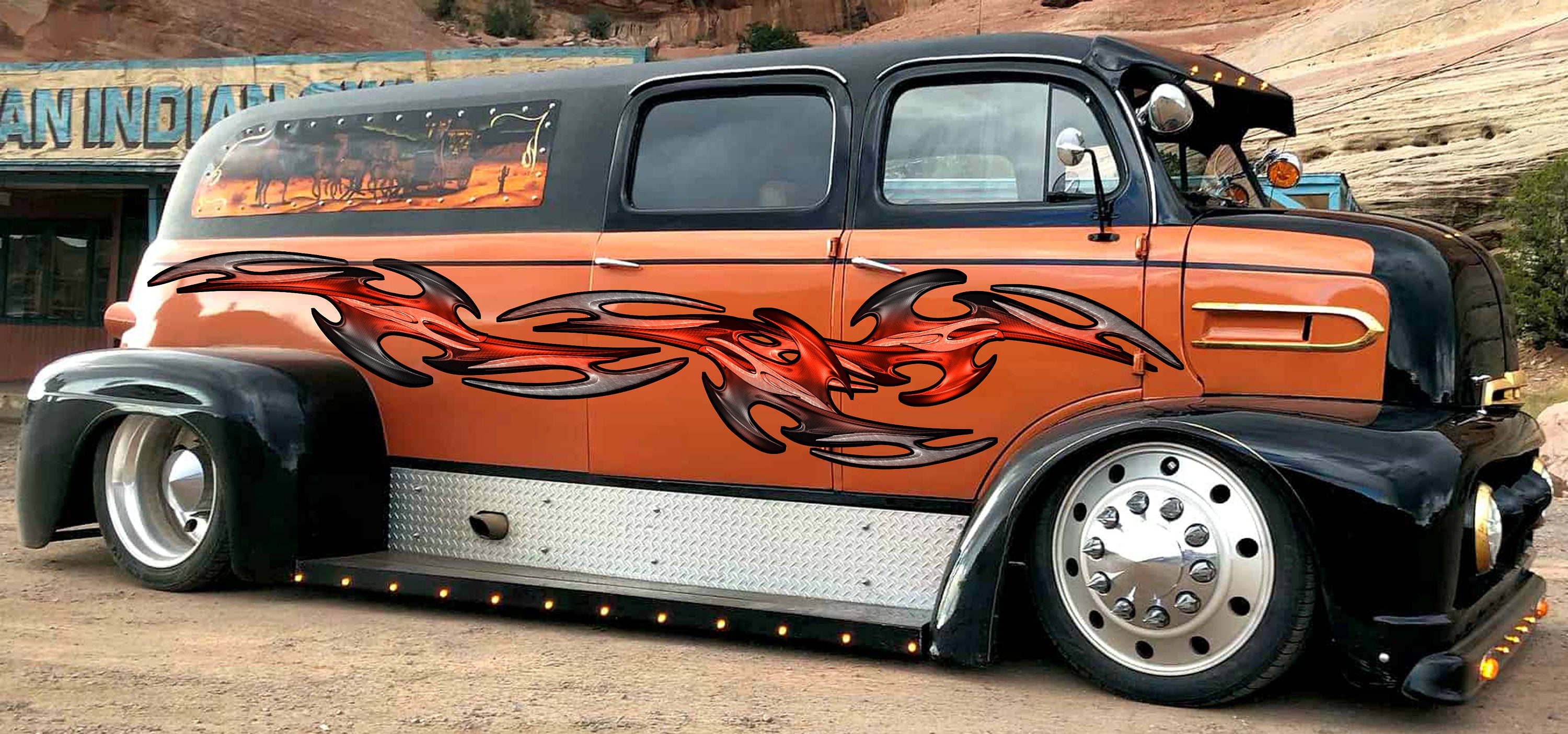 Tribal Truck Wrap Tribal Truck Vinyl Side Graphics Tribal - Etsy