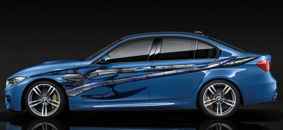 Tribal Full Color Car Side Wrap Tattoo Car Sticker Tribal | Etsy