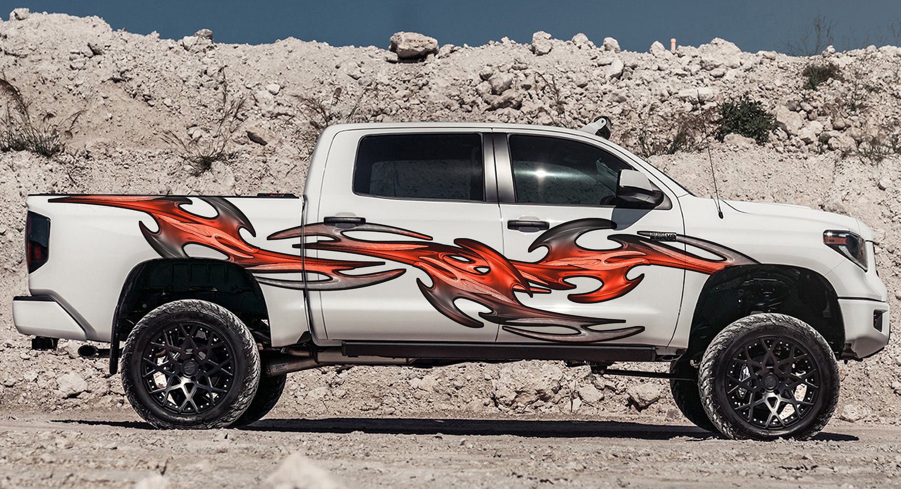 Tribal Truck Wrap Tribal Truck Vinyl Side Graphics Tribal - Etsy