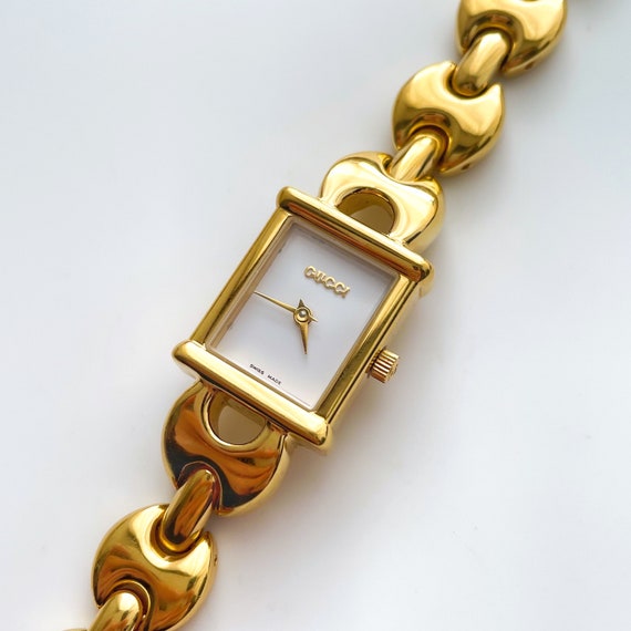 Rare Vintage Boxed Ladies' 90s Gucci Quartz Watch wit… - Gem