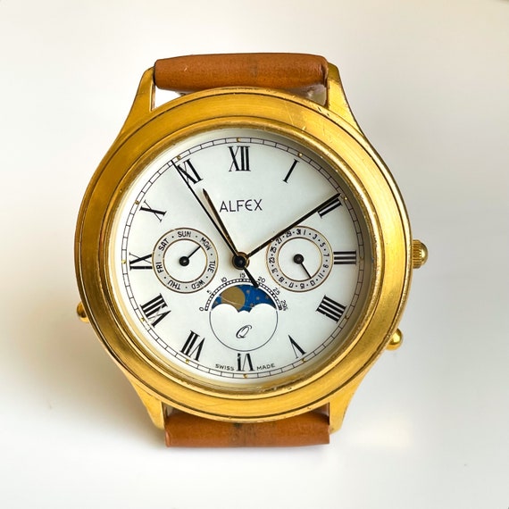 Alfex moon phase vintage - Gem