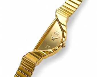 Rare Vintage 1990s 18ct Gold-plated Ladies' Seiko Quartz Watch With ...