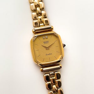 Vintage 1990s Gold-plated Ladies' Seiko Exceline Quartz Watch - Etsy