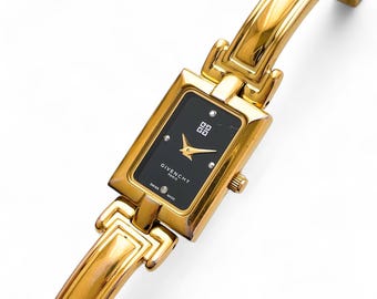 Vintage 1990s Gold-plated Ladies' Givenchy 'millesime' Bangle Watch ...