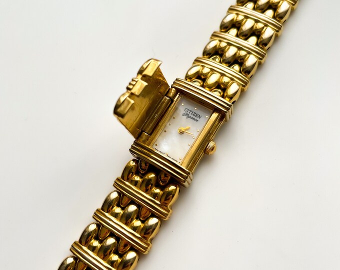 Rare 1988 Citizen Elegance Quartz Watch With Concealed Dial - Etsy