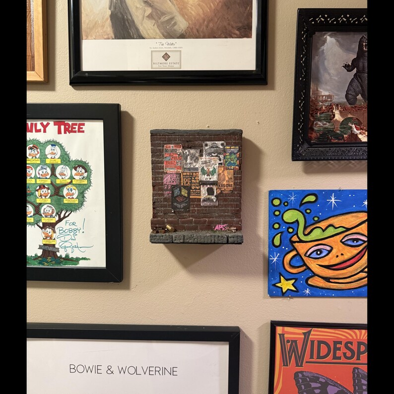 Hip-hop Poster Wall Art – Mini Urban Brick Street Decor – Handmade ...