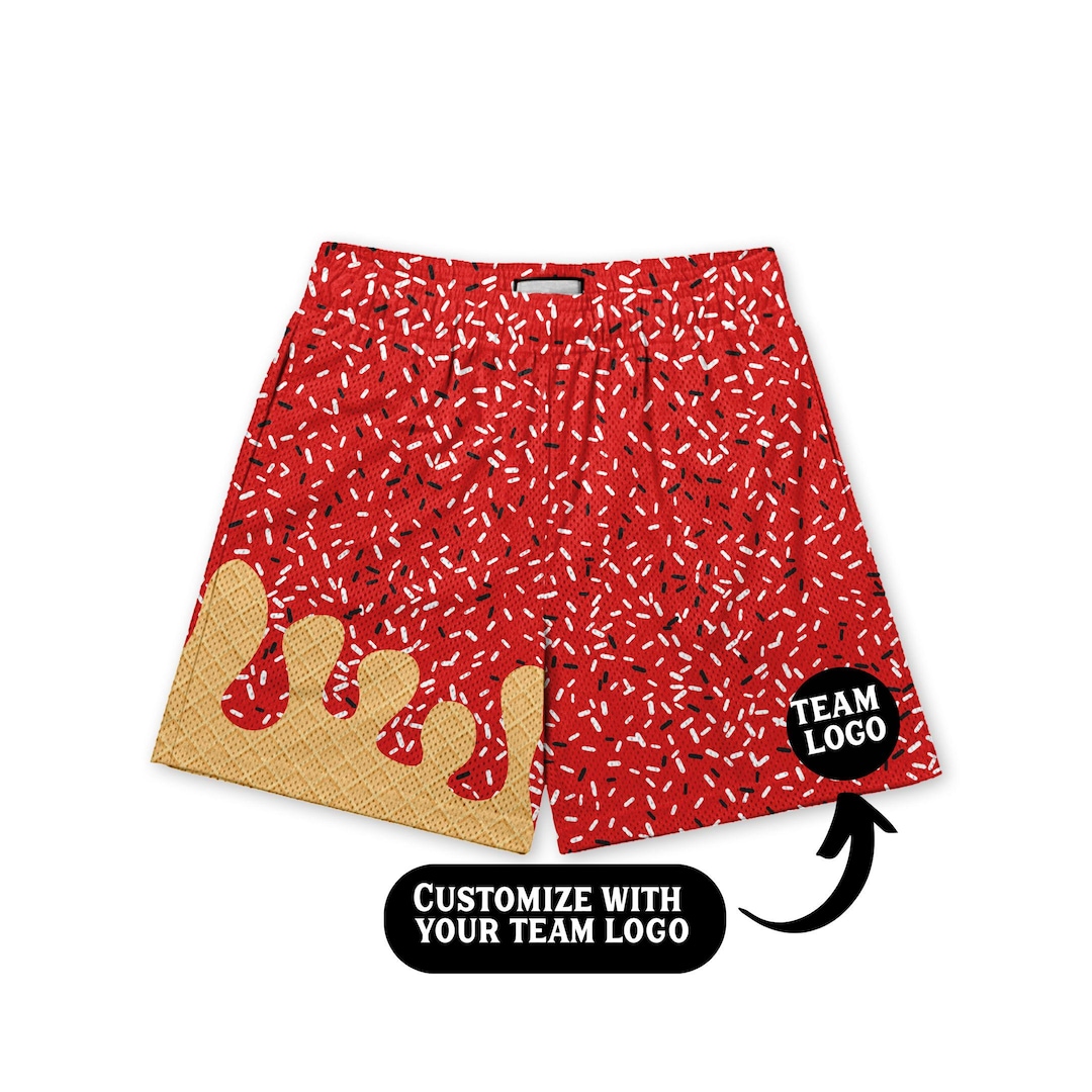 Baseball Ice Cream Drip Shorts , Boys Baseball Gifts, Custom Jersey ...