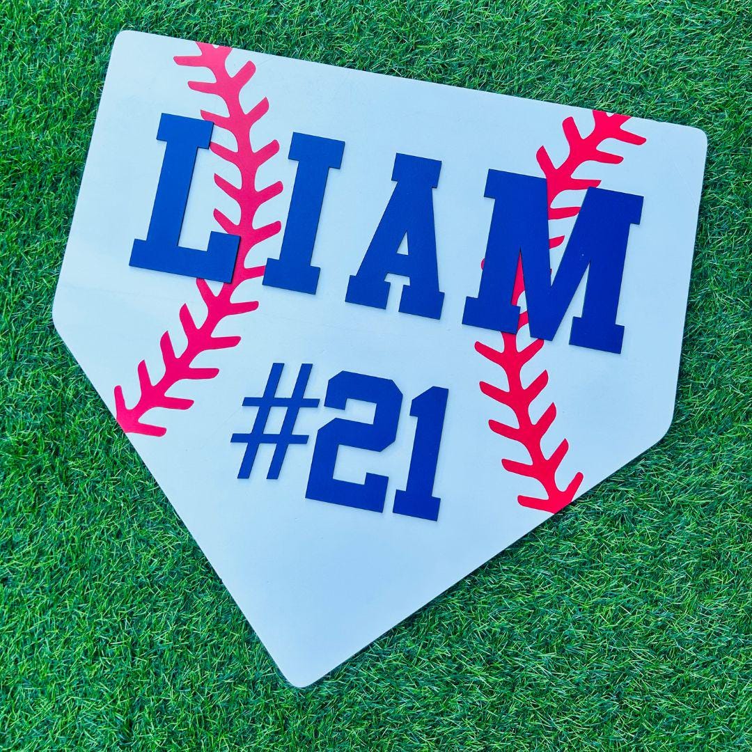 Baseball Sprinkle Drip Sign for Kids, Baseball Room Decor, Baseball ...
