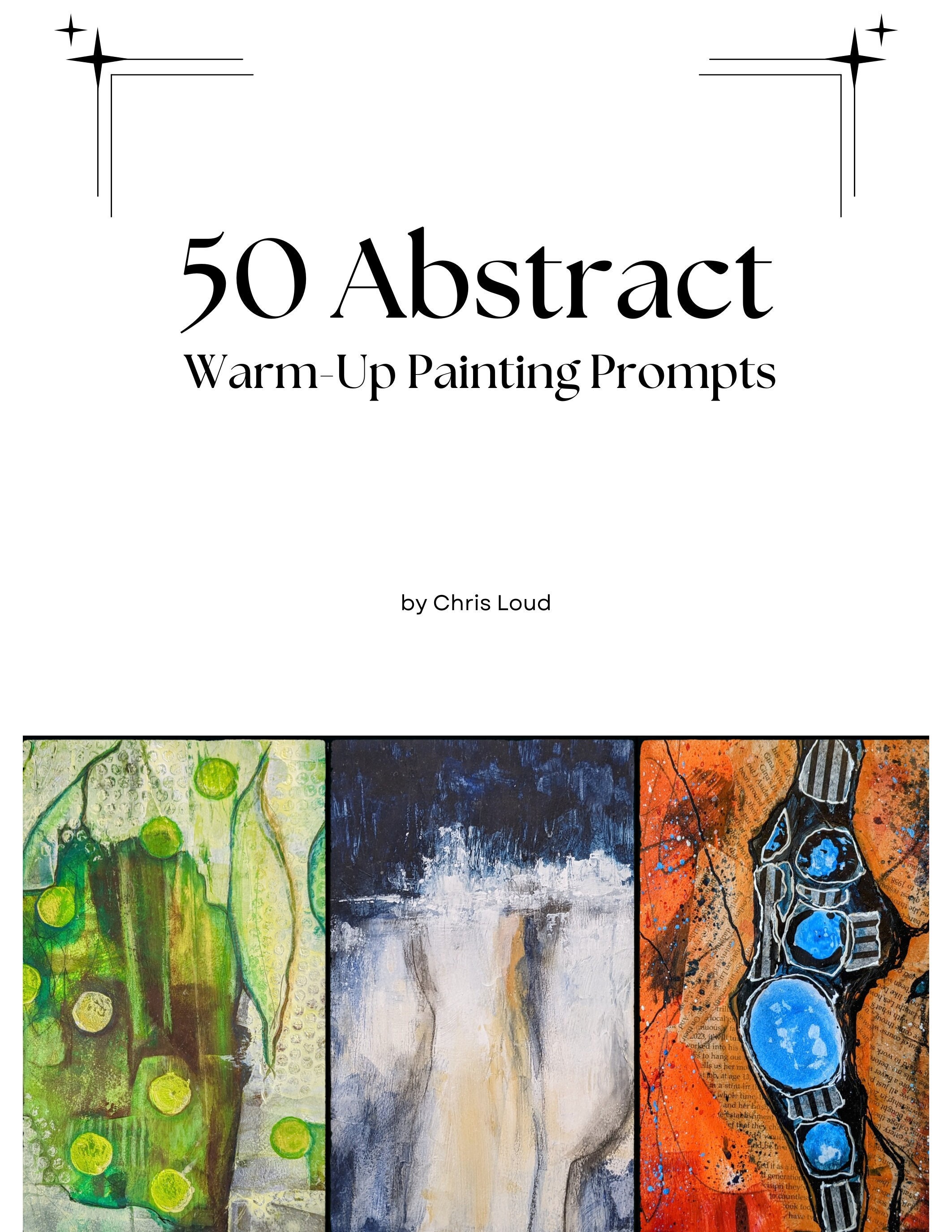 50 Abstract Warm-up Painting Prompts | Art Exercises | Digital Product ...