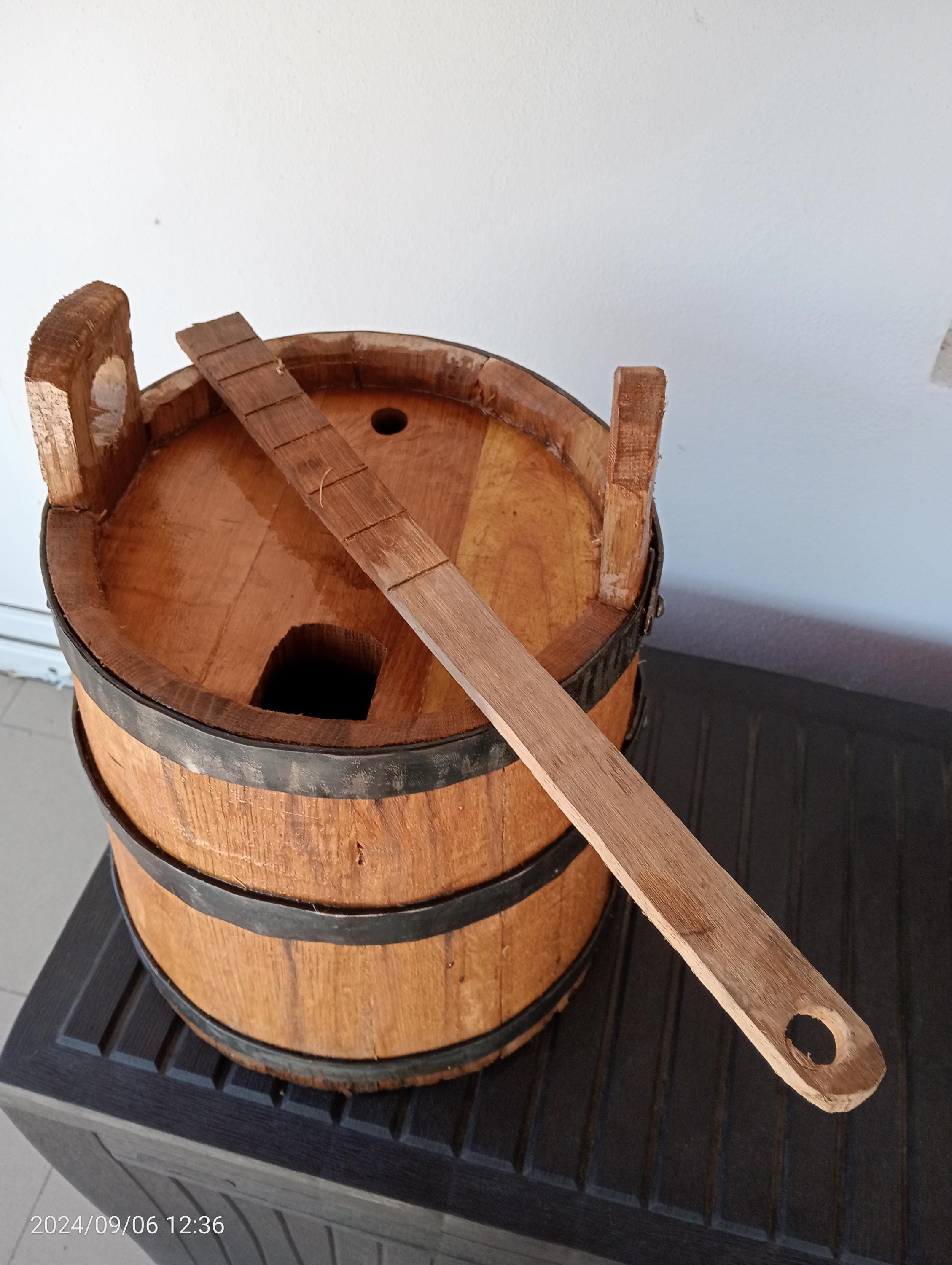 Handcrafted Oak Wood Bota for Distilled Spirits Traditional Alcohol ...