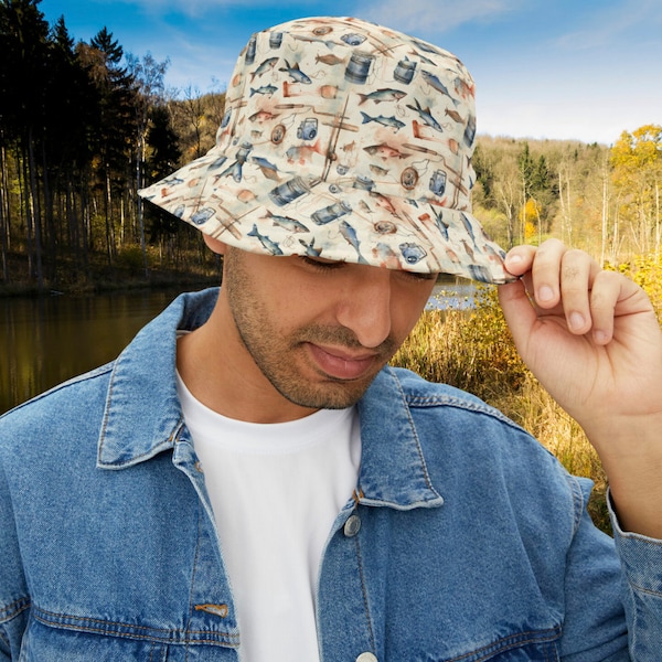 Fishing Bucket Hat - Etsy