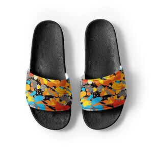 Colorful Paint Splatter Custom Women's Slides - Etsy