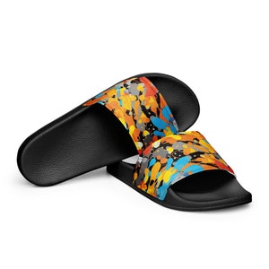 Colorful Paint Splatter Custom Women's Slides - Etsy
