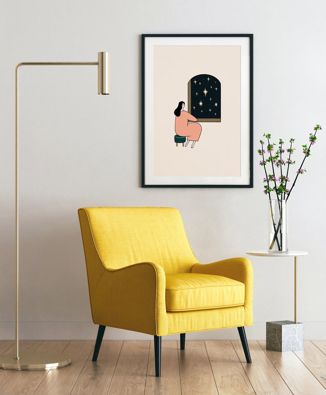 Decor illustration print Wall decor Home illustration Wall | Etsy