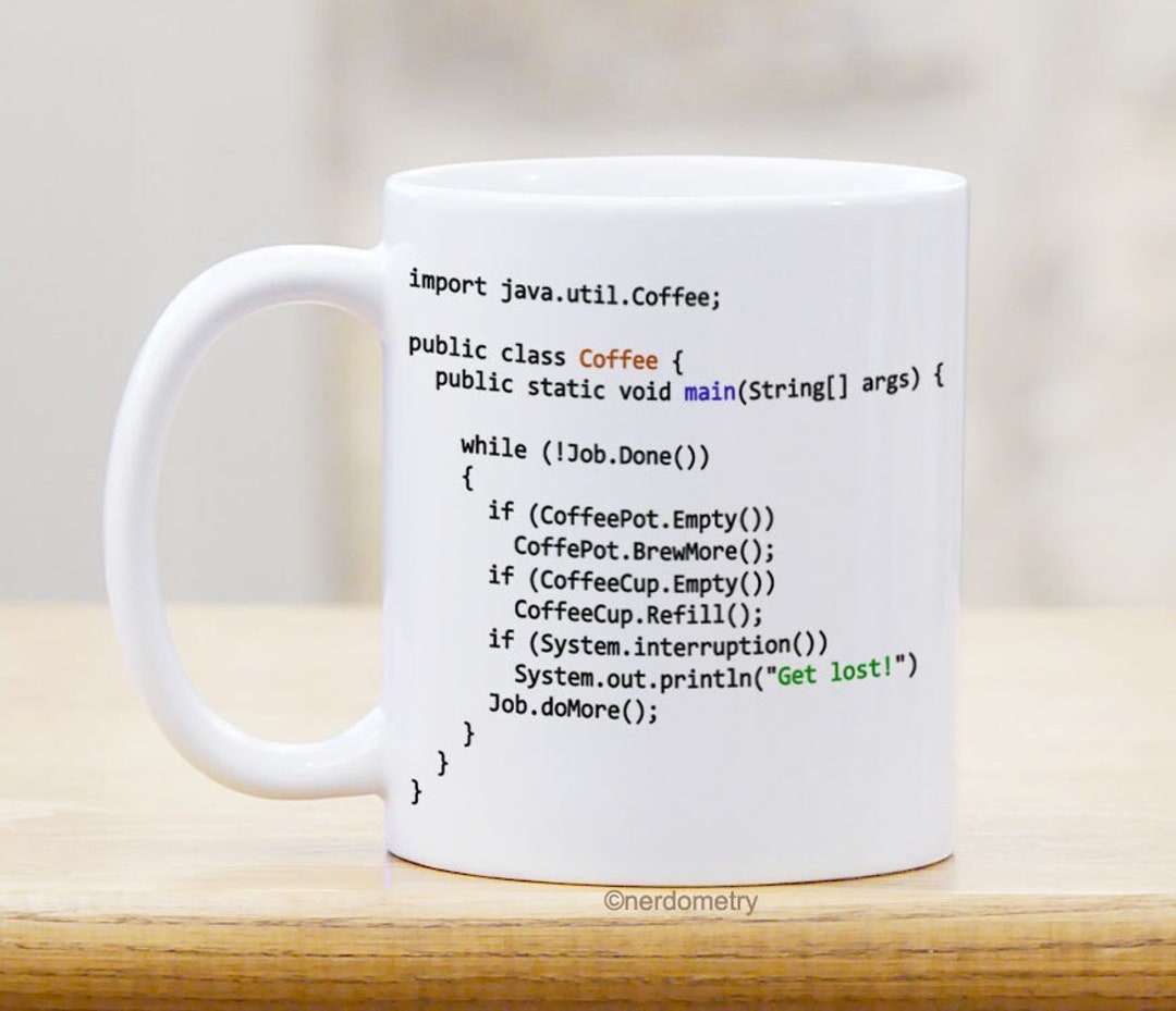 Java Programmer Coffee Mug T For Software Developer Coder Computer Science Professor