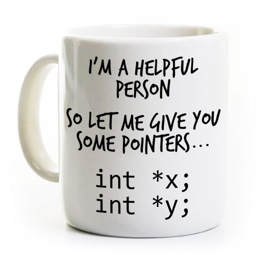 Funny Computer Science Mug - Pointers Programmer Software Developer ...