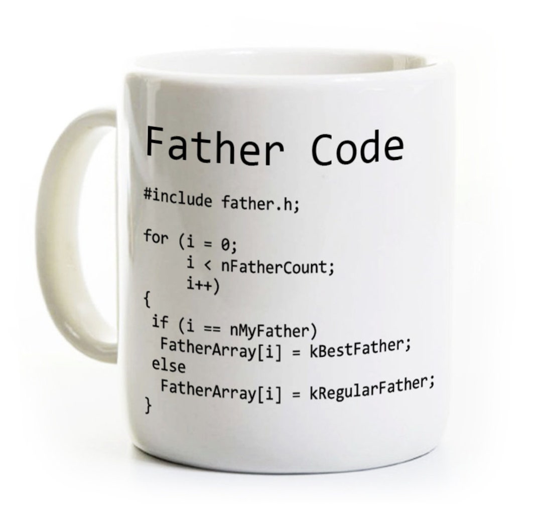 Father Dad Programmer Coffee Mug C Java C Sharp Gift for - Etsy