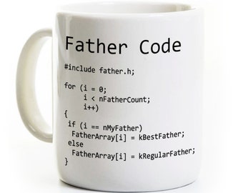 Dad Code Programmer Coffee Mug - Father's Day Gift - Computer Science ...