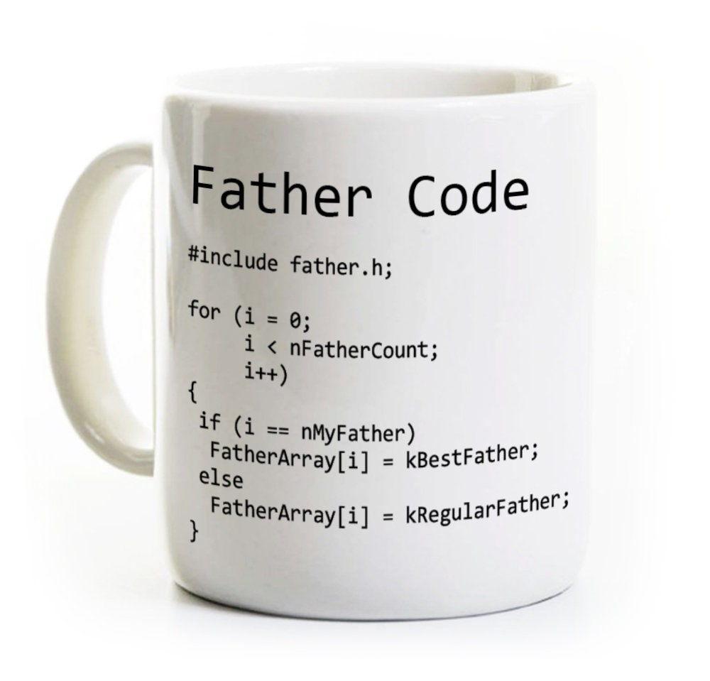 Father Dad Programmer Coffee Mug C Java C Sharp Gift for | Etsy