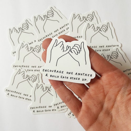 Encourage One Another Sticker Faith Stickers Christian - Etsy