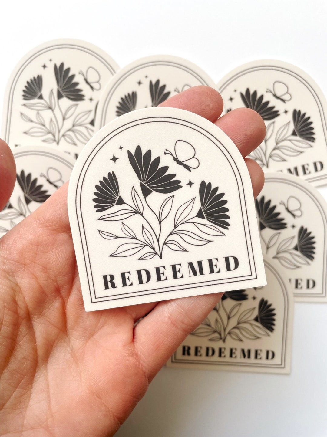 Redeemed Sticker Faith Stickers Bible Verse Sticker Christian Stickers ...