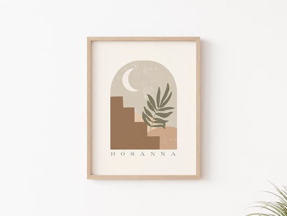 Hosanna Digital Download Christian Art Boho Jesus Art - Etsy