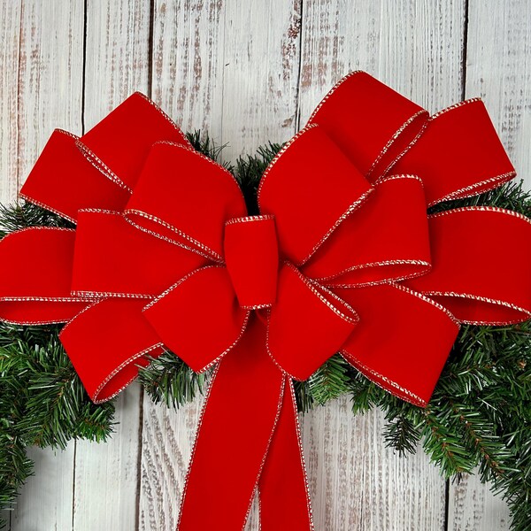 Large Christmas Bow - Etsy