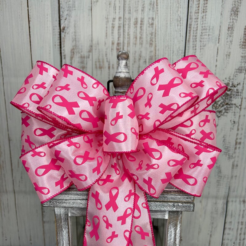 Cancer Ribbon Wreath - Etsy