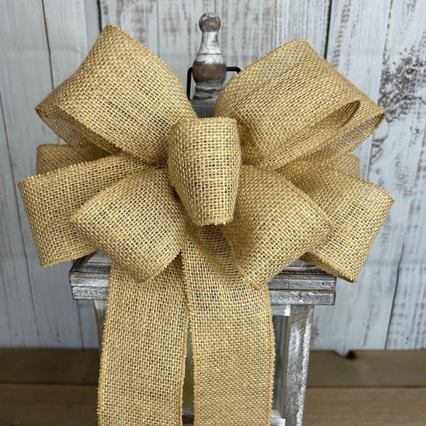 Burlap Bow - Etsy