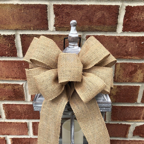 Large Burlap Bow - Etsy