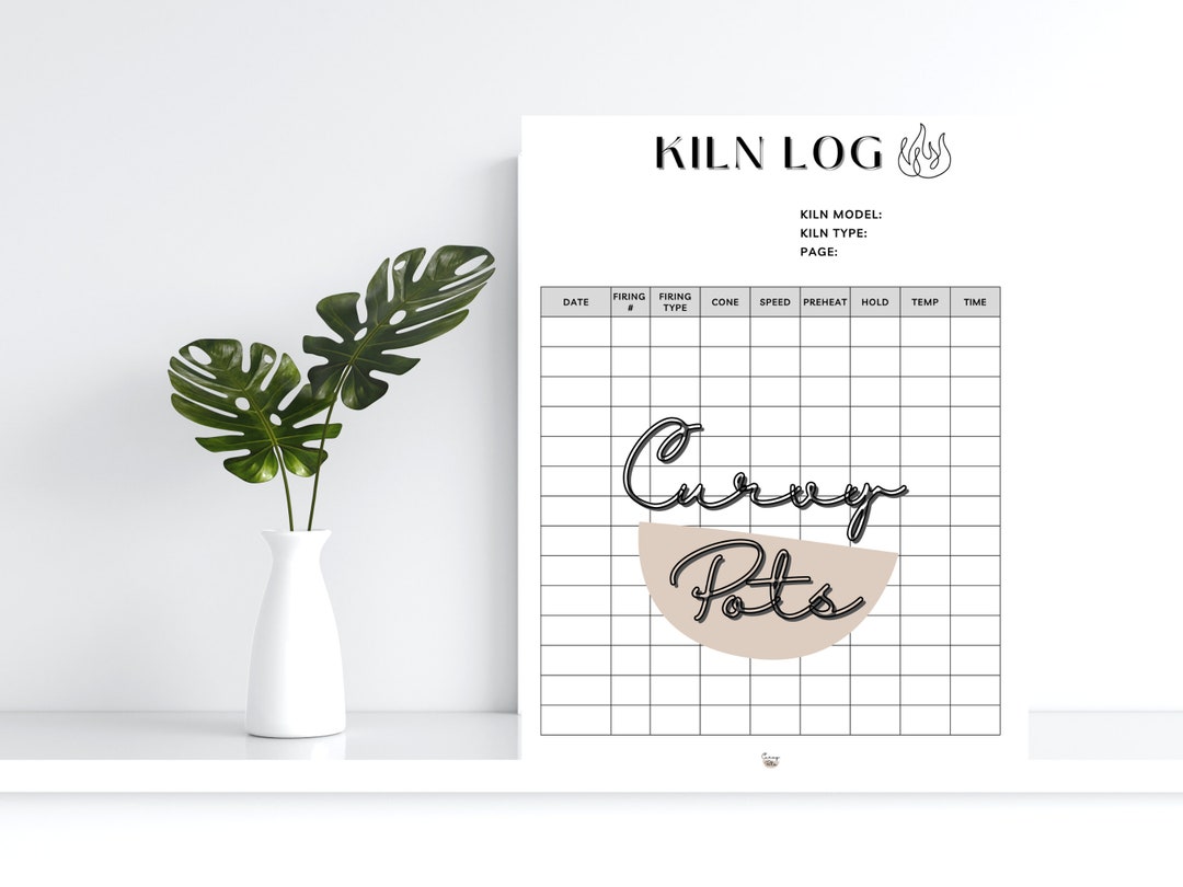 Tools for Potters and Ceramic Artists, Printable Kiln Log Template ...